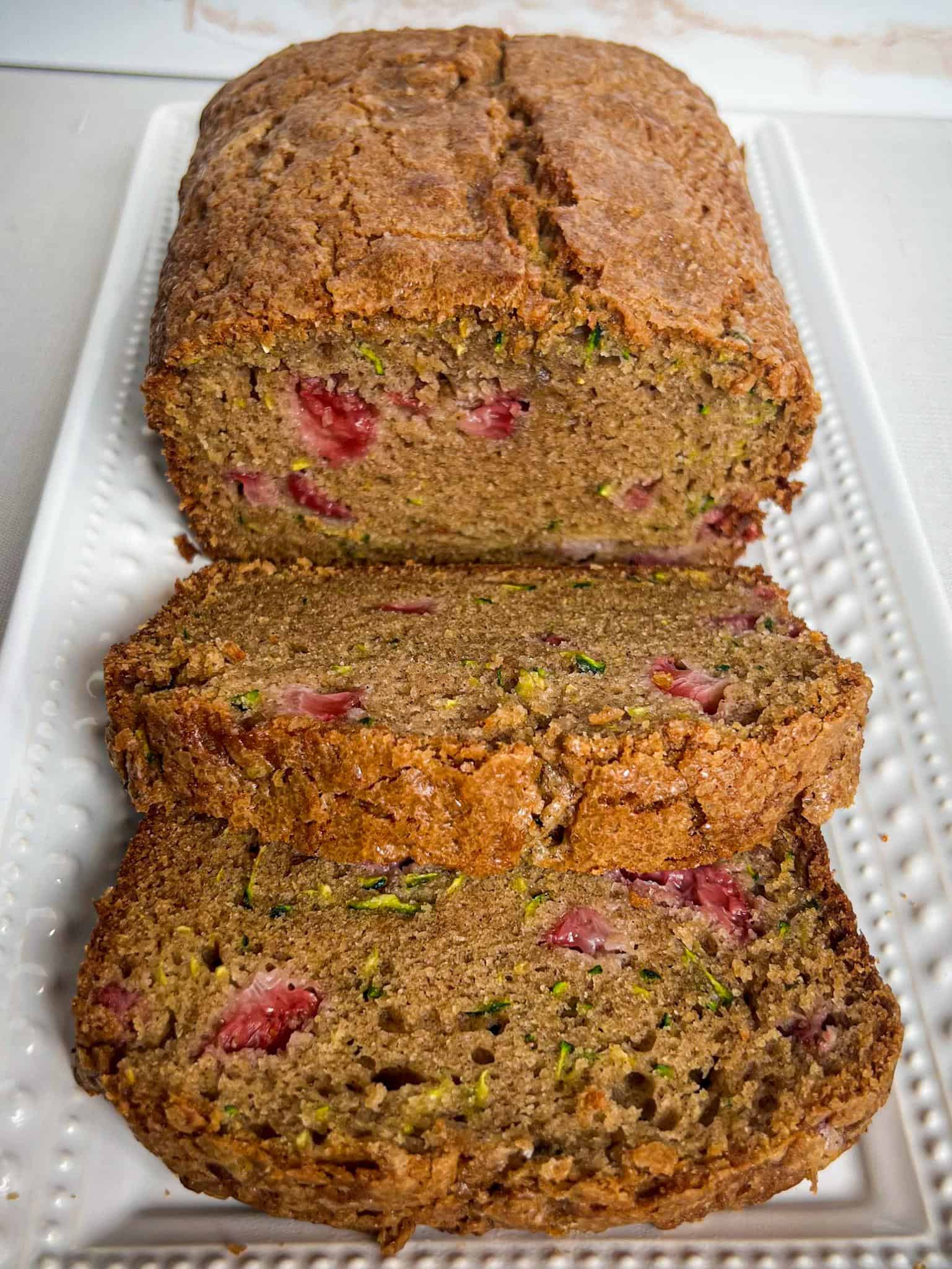 Zucchini Strawberry Bread Snacking Emily